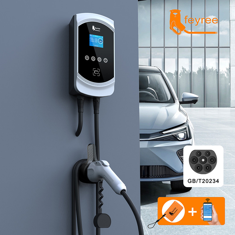 Jual NEW feyree EVSE Wallbox EV Charger GB/T Plug 32A 7KW 1Phase 16A 11KW 3Phase 22KW APP ...
