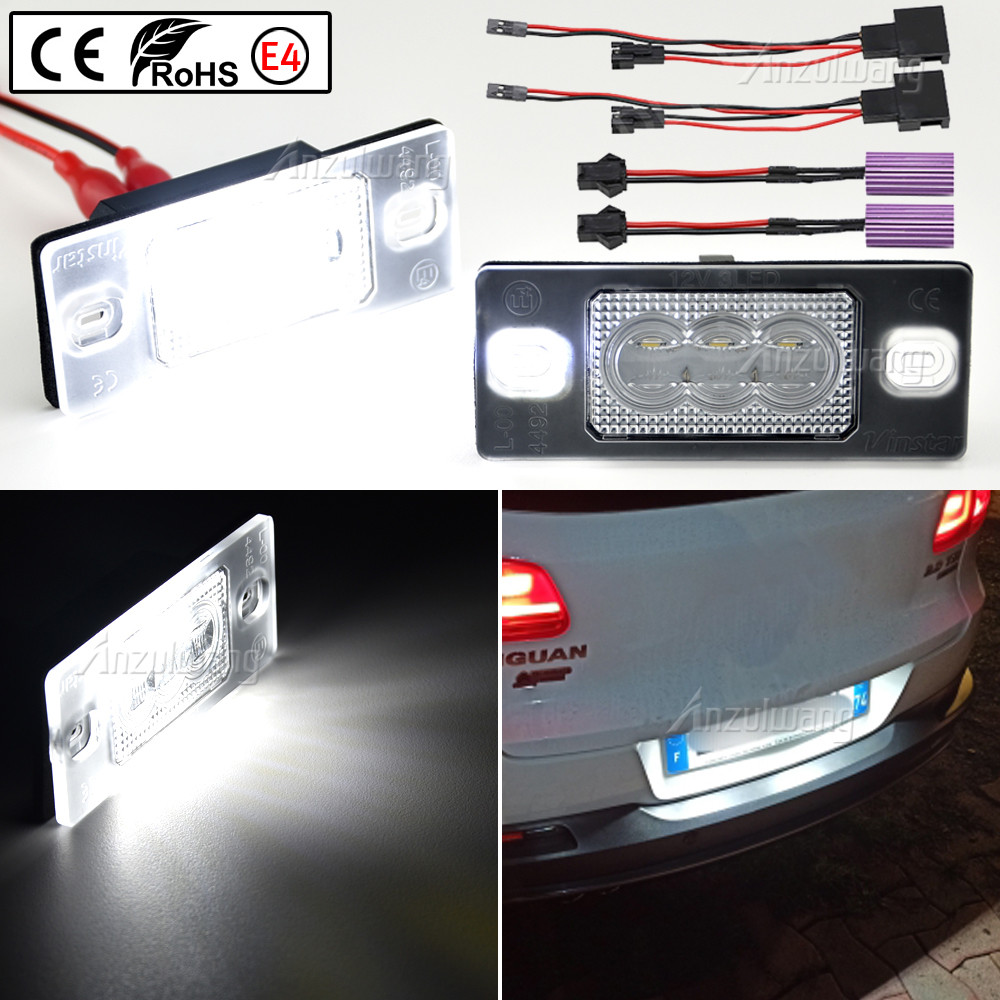 Jual NEW LED CANBUS Number License Plate Lights For VW Volkswagen ...