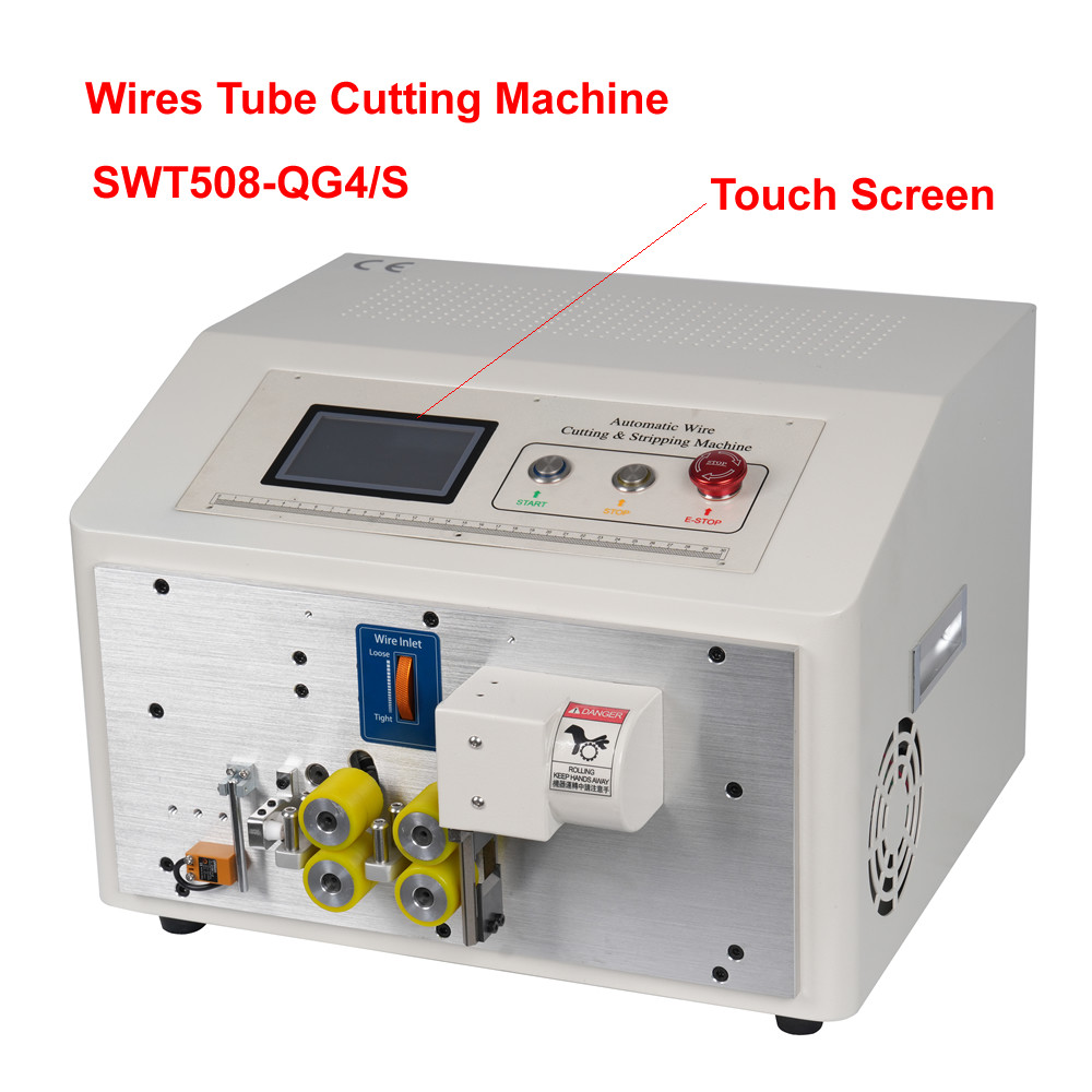 Jual SOYA SWT508-QG4/S Touch Screen Wire Pipe Sleeving Cutting Machine 220V 110V Automatic ...