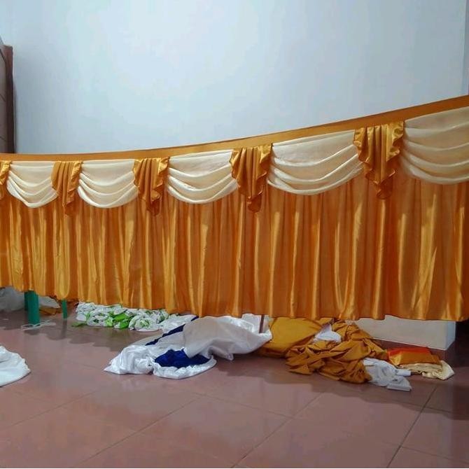 Jual Miliki Skirting Meja Ukuran 5M X 75Cm - Rok Meja - Taplak | Shopee ...