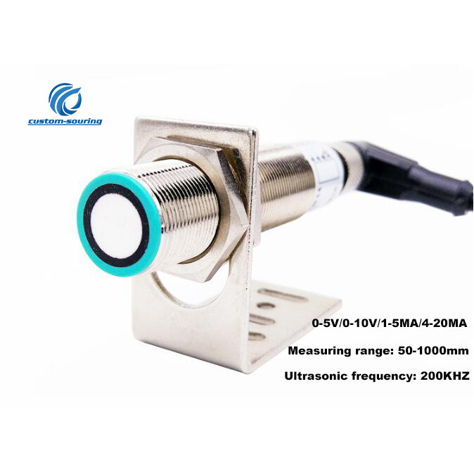 Jual GANC High precision M18 Ultrasonic Distance sensor Analog sensor 0-5V/0-10V/1-5MA/4-20MA ...