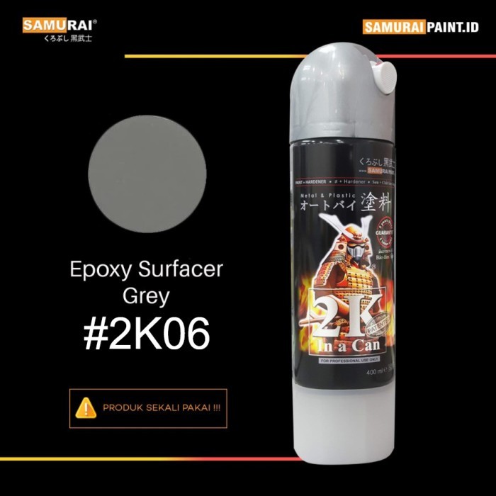 Jual Epoxy Besi 2K06 Samurai Paint 400ml Silver [2 Komponen 1 Kaleng ...