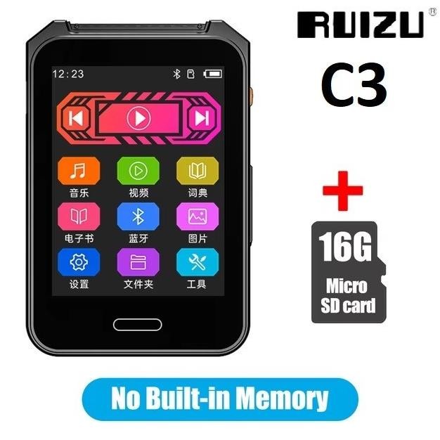 Jual RUIZU C3 16GB - DIGITAL MUSIC PLAYER MP3 MP4 BLUETOOTH TOUCH ...