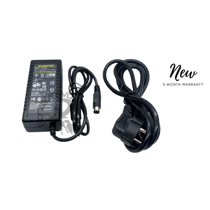 Jual ADAPTOR DVR HIKVISION 12V 5A 4 PIN / ADAPTOR NVR CCTV / MODEL ...