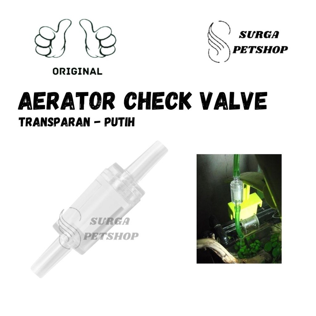 Jual AERATOR CHECK VALVE One Way Akuarium Aquarium Selang 3/16 ...