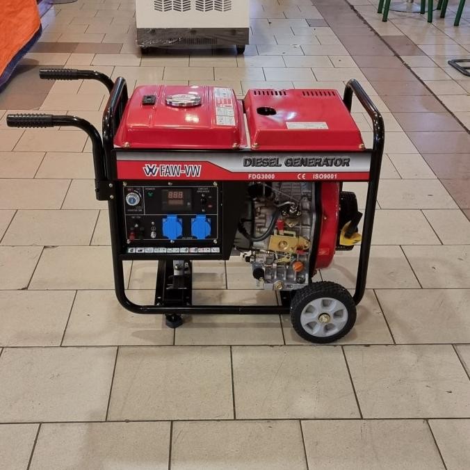 Jual Genset Diesel 3000 Watt 3 Kva Faw-Vw Mesin Solar Fdg 3000 Double ...