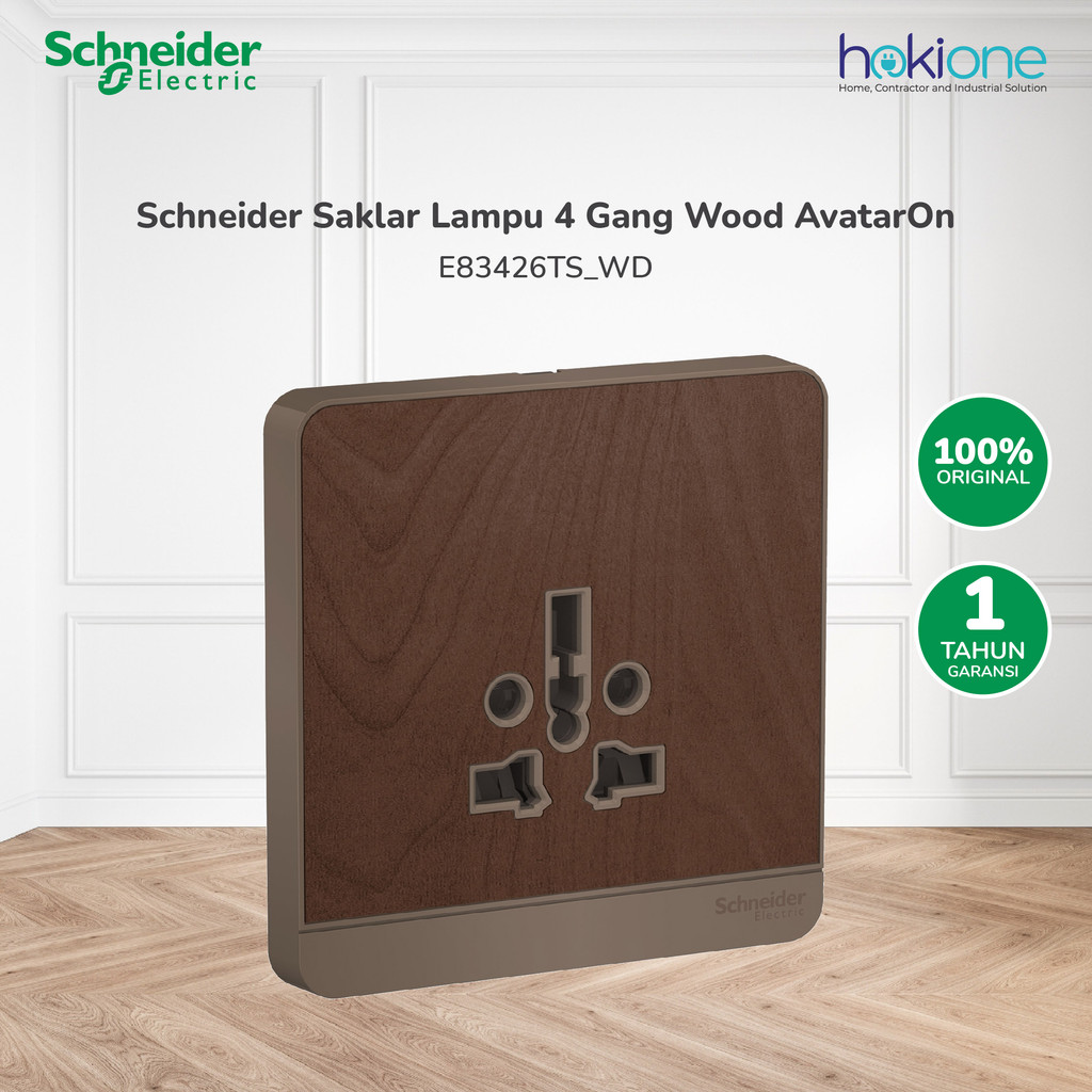 Jual Schneider AvatarOn Stop Kontak International Socket 1 Gang 16A ...