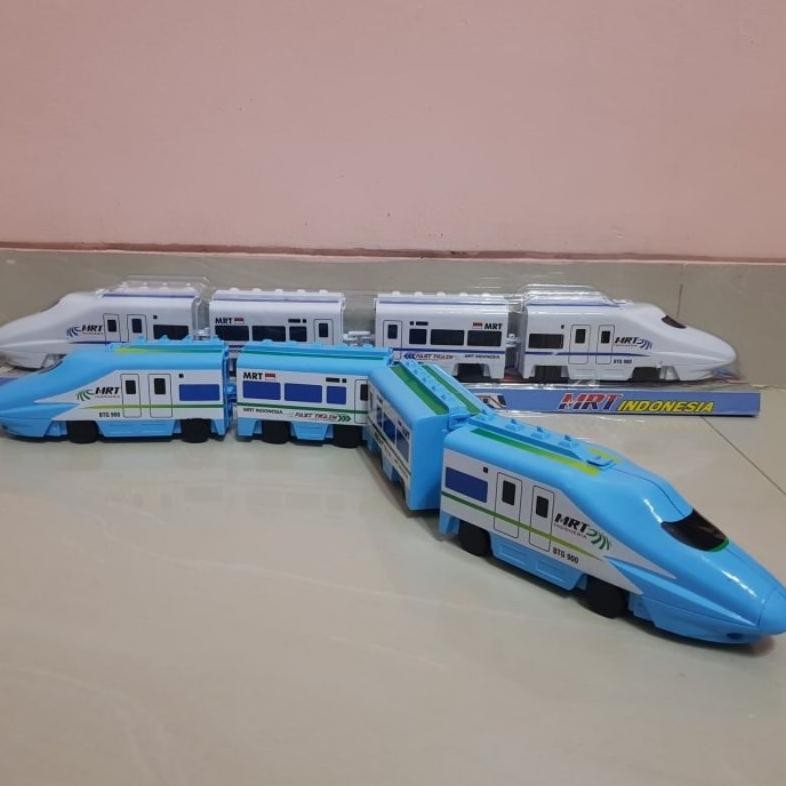 Jual ZAI-2530 Mainan Kereta Api MRT Indonesia - Miniatur Train Cepat Anak Laki Cowok Original ...