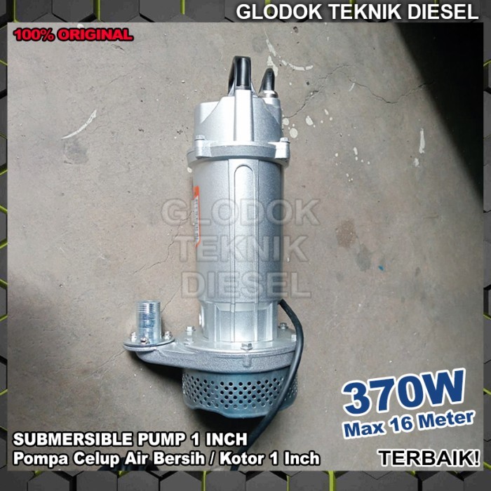 Jual Redy Mesin Pompa Celup Air Bersih / Kotor Submersible Pump 1 Inch 16 Meter 370 Watt Anti ...
