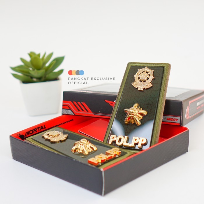 Jual Town Pangkat Polpp 3D Lis Hijau | Shopee Indonesia