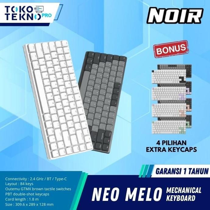 Jual CO Noir Neo Melo Keyboard Mechanical Low Profile Wireless ...