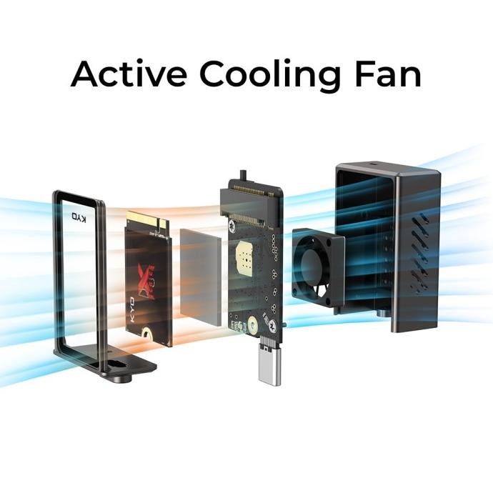 Jual CO KYO Mini X 10Gbps Portable SSD Enclosure With Active Cooling ...