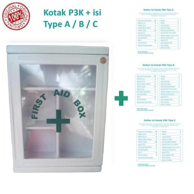 Jual Kotak Mc11 P3k Hijau + Isi Type A Ready stock MC 11 kotak p3k logo ijo | Shopee Indonesia