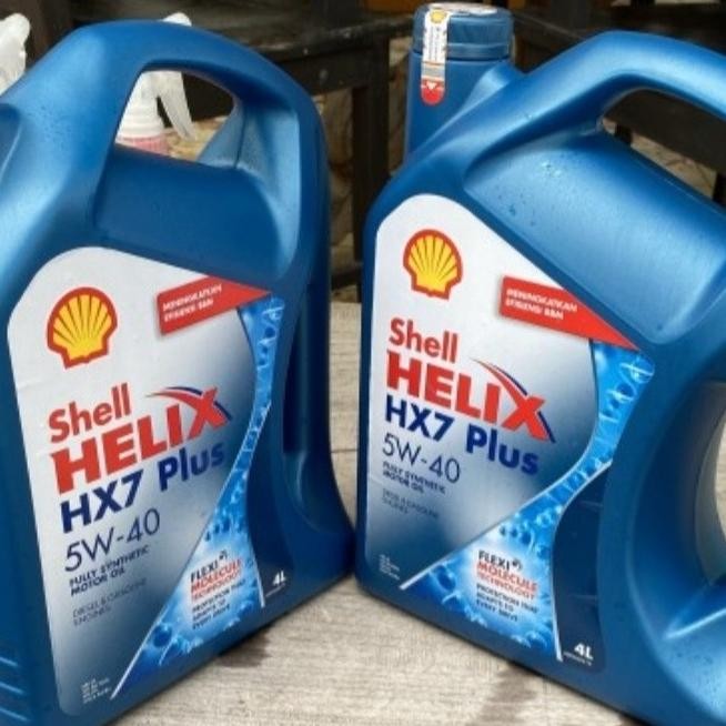 Jual Oli Shell Helix Hx7 5W-40 4Liter Scan Barcode Hijau | Shopee Indonesia
