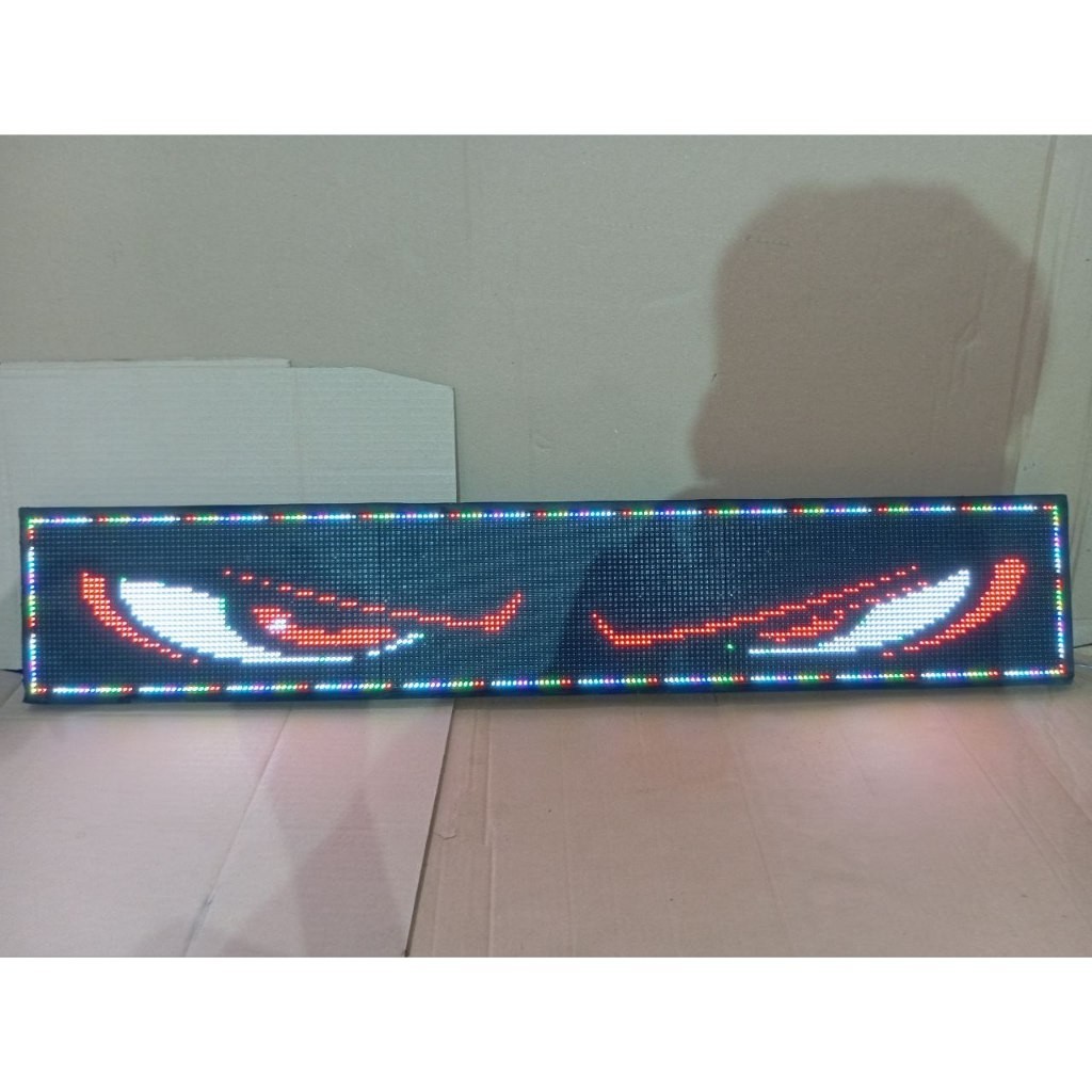 Jual lampu animasi mata mobil bus truk 12v / 24vdc custom 100cm ...
