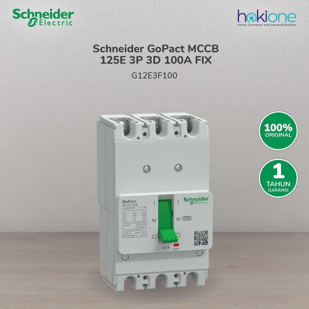 Jual Schneider GoPact MCCB 125E 3P 3D 100A Fixed - G12E3F100 | Shopee ...