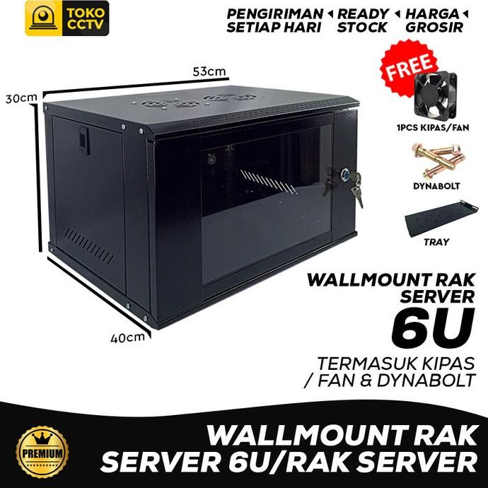 Jual HARGA DISC - Wallmount Rack 6U, Rak Server Single Door 6U | Shopee ...