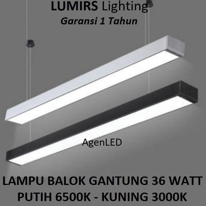 Jual HARGA DISC - Kap Lampu Balok Gantung LED 36W 120cm Hanging lamp ...