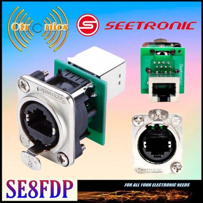 Jual SEETRONIC CHASSIS ETHERCON RJ45 SE8FDP PANEL MOUNT ORIGINAL ...