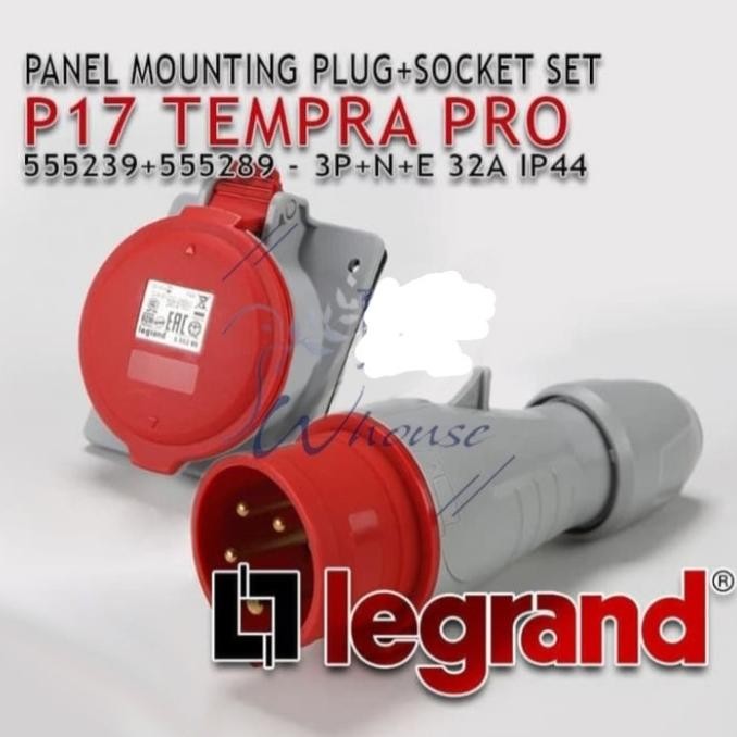 Jual PANEL MOUNTING 5 PIN 3P+N+E 32A LEGRAND SOCKET+PLUG | Shopee Indonesia