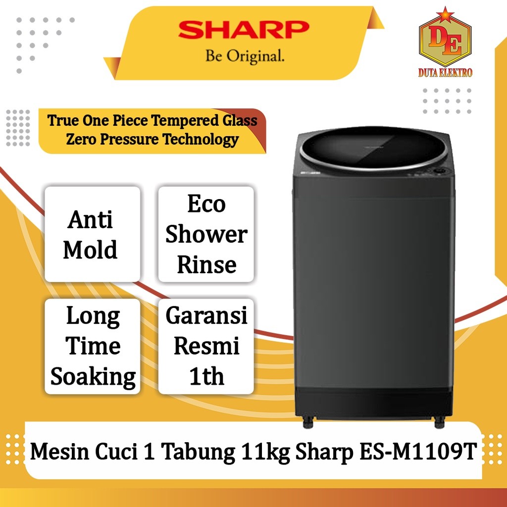 Jual Mesin Cuci 1 Tabung 11kg Sharp ESM 1109 T | Shopee Indonesia