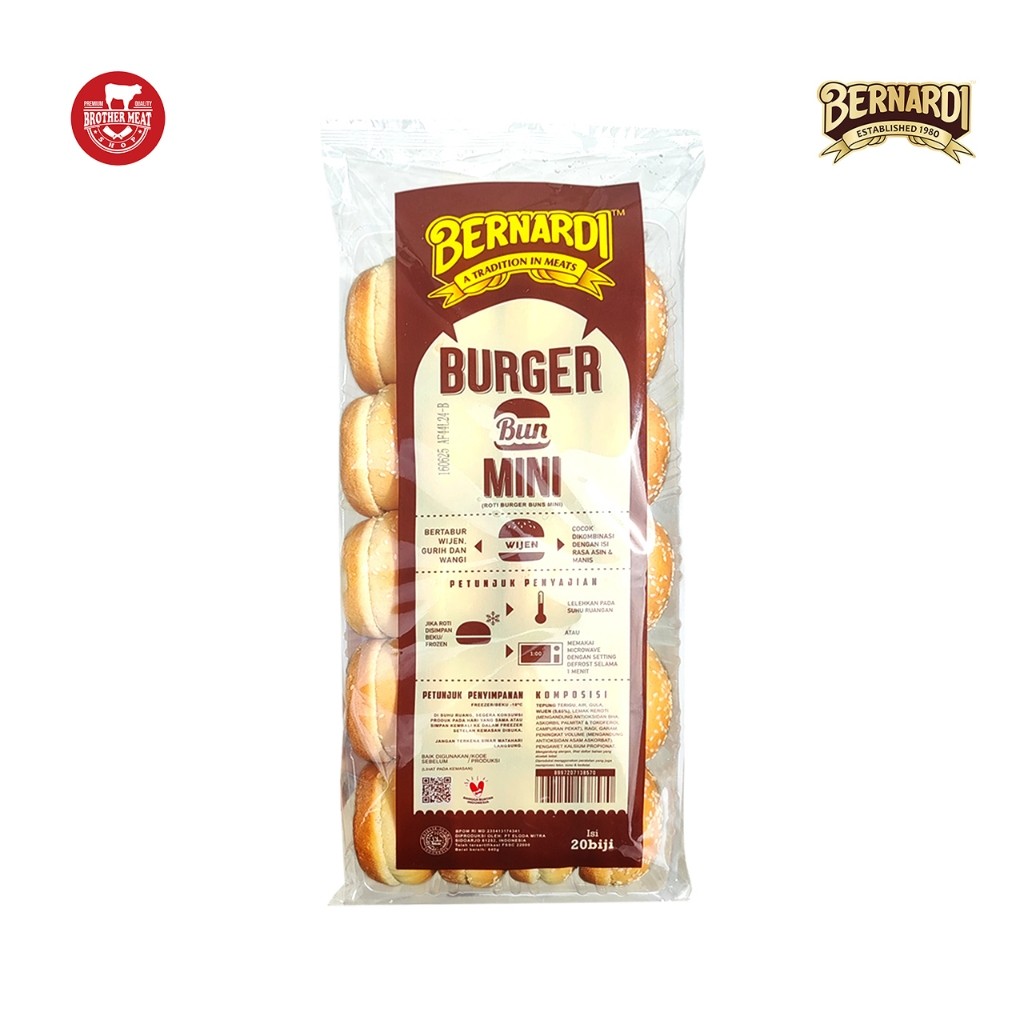 Jual BERNARDI Mini Burger Bun isi 20 - Brothermeatshop | Shopee Indonesia