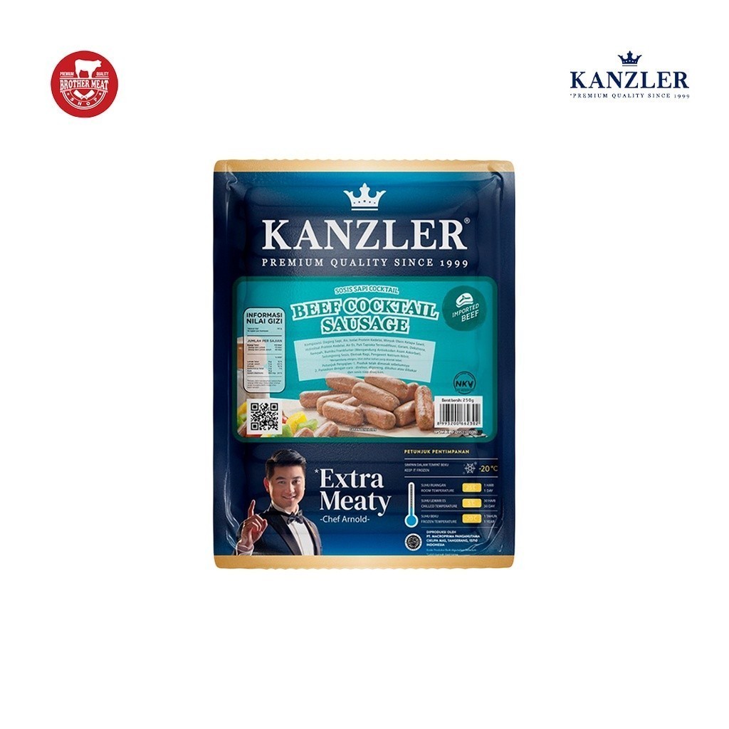 Jual Kanzler Beef Cocktail Sausage / Sosis Sapi - Brothermeatshop ...
