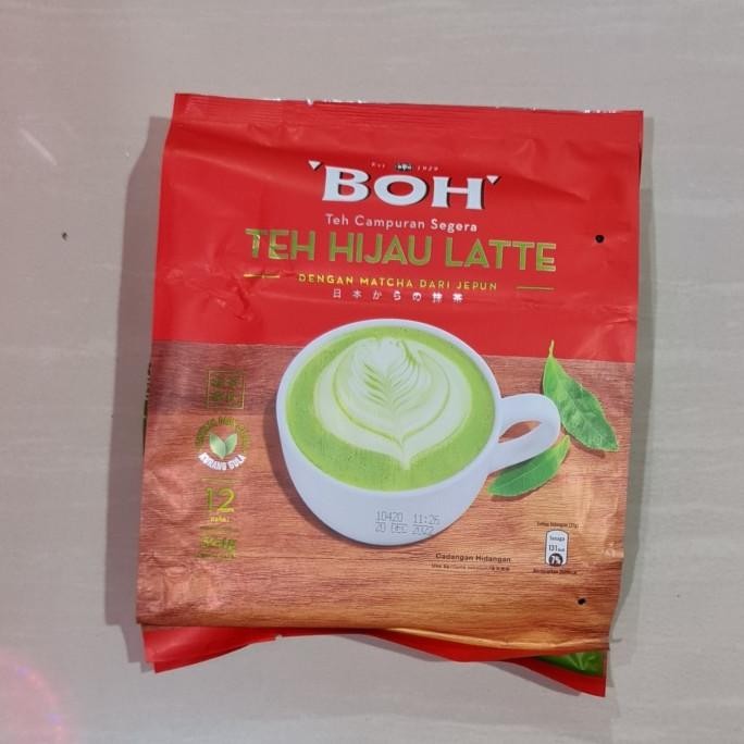 Jual BOH TEH HIJAU / GREEN TEA LATTE WITH MATCHA FROM JAPAN 12 X 27 ...