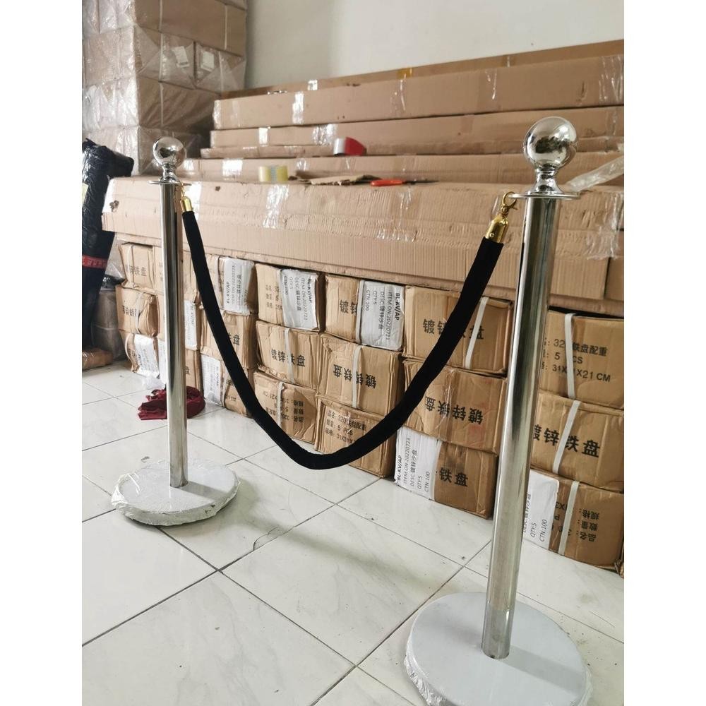 Jual Tiang Pembatas Antrian Stainless Queue Line Standing Barrier ...