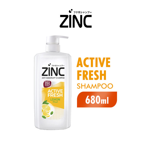 Jual Zinc Shampoo Active Fresh Botol 680 ml | Shopee Indonesia