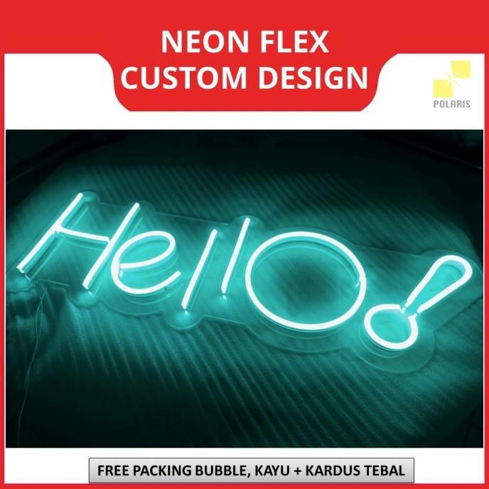 Jual NEW NEON FLEX LAMPU HIAS CUSTOM NAMA-NEON SIGN LAMPU CAFE CUSTOM ...