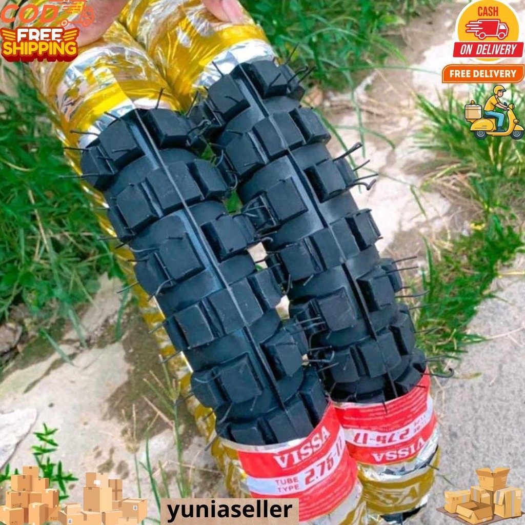 Jual Ban Cross Baru Sepasang Depan Belakang Ukuran 250-17 Dan 275 Ring ...
