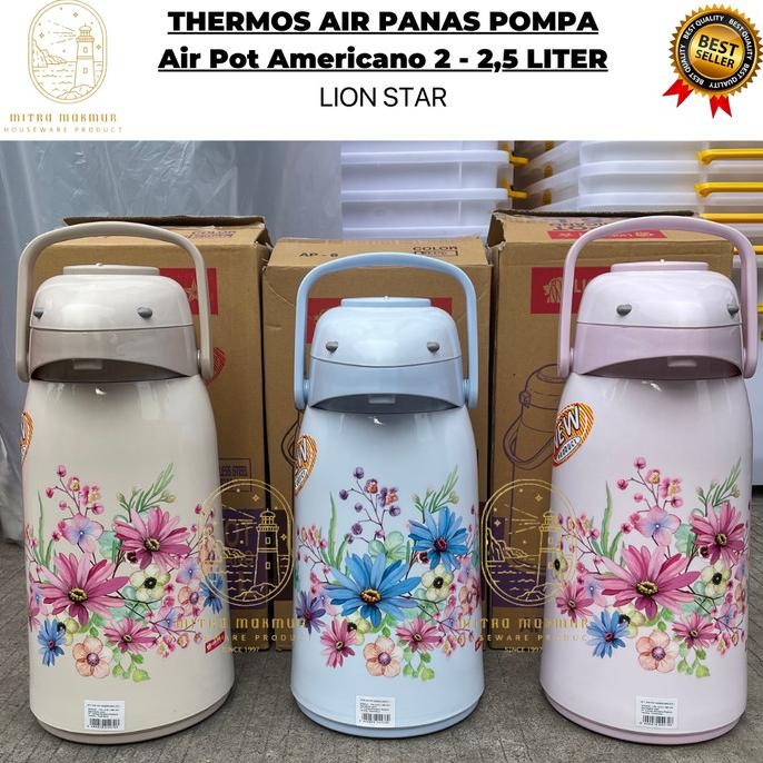 Jual HARGA DISC - Sale!! Thermos Air Panas Pompa Americano Lion Star 2 ...