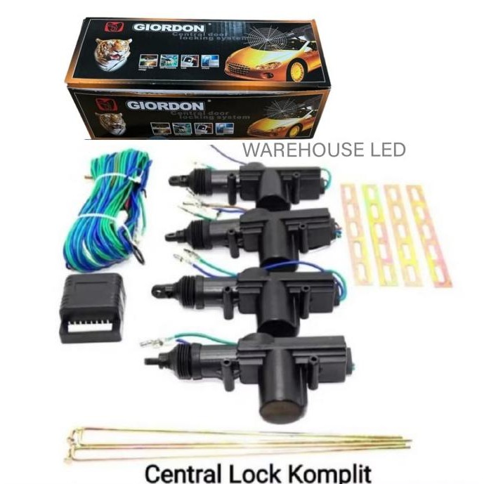 Jual HARGA DISC - CENTRAL LOCK PINTU MOBIL HITAM HIGH QUALITY UNIVERSAL ...