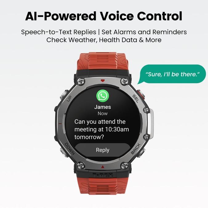 Jual || BISAKA / Amazfit Official T-Rex 3 48mm Smartwatch 1.5" AMOLED Screen GPS SpO2 10 ATM ...