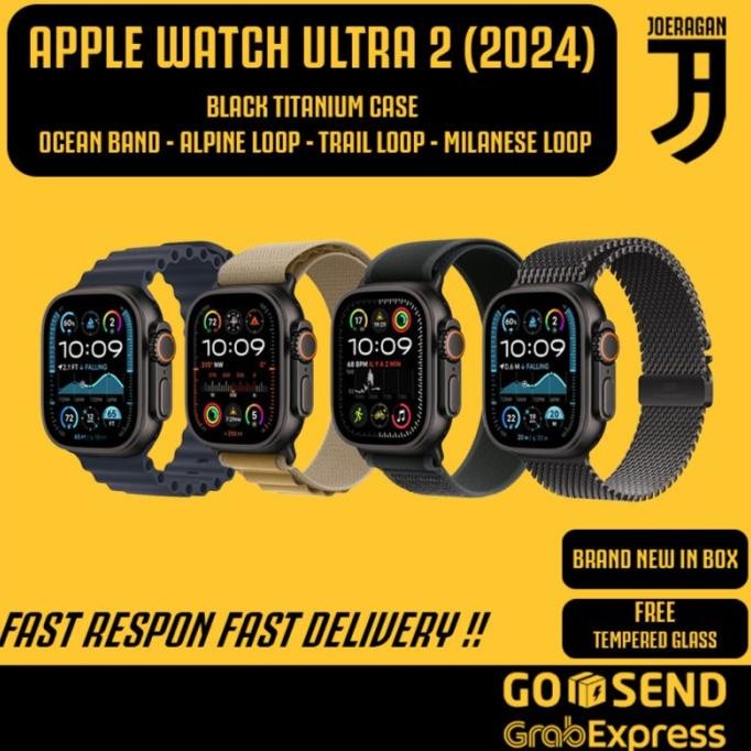 Jual TERLARIS - Apple Watch Ultra 2 2024 Black Titanium Case 49mm Trail ...