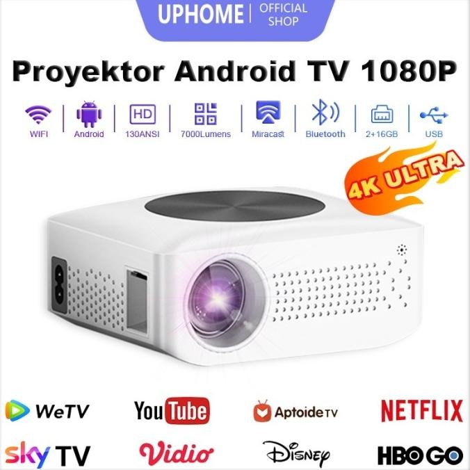 Jual UPHOME PROYEKTOR ANDROID TV 1080P 7000 LUMEN SMART PROJECTOR ...