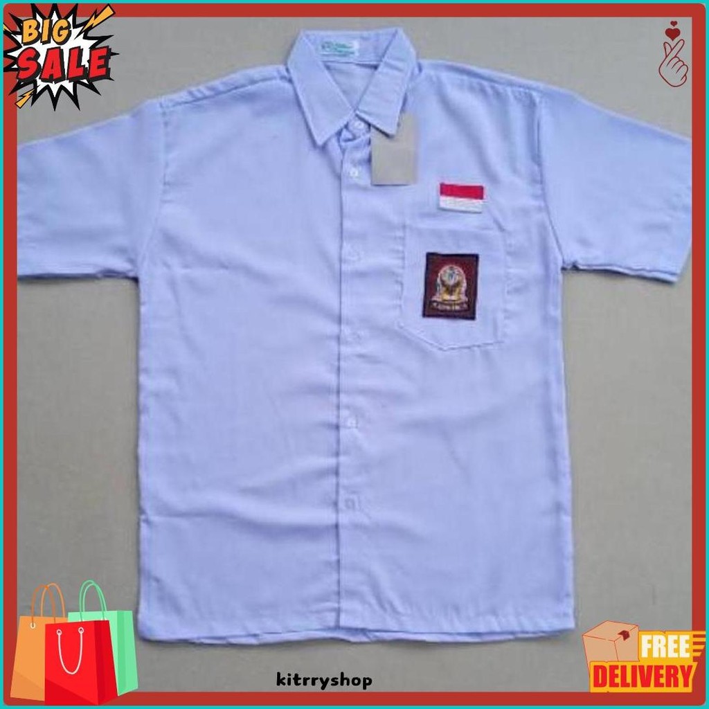 Jual Seragam Sd Smp Sma Hem Putih Pendek Seragam Sekolah Kemeja Pendek ...