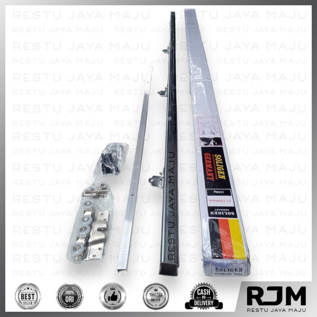 Jual SOLIGEN Rel pintu J3 J4 J5 J6 Geser Kamar Rumah Sliding Rail rj ...