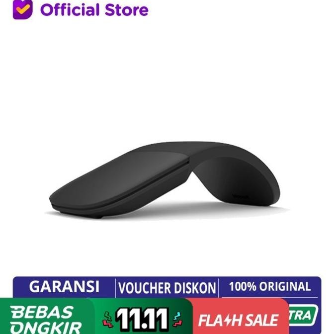 Jual Microsoft Surface Arc Mouse Bluetooth Black Platinum New Stok ...