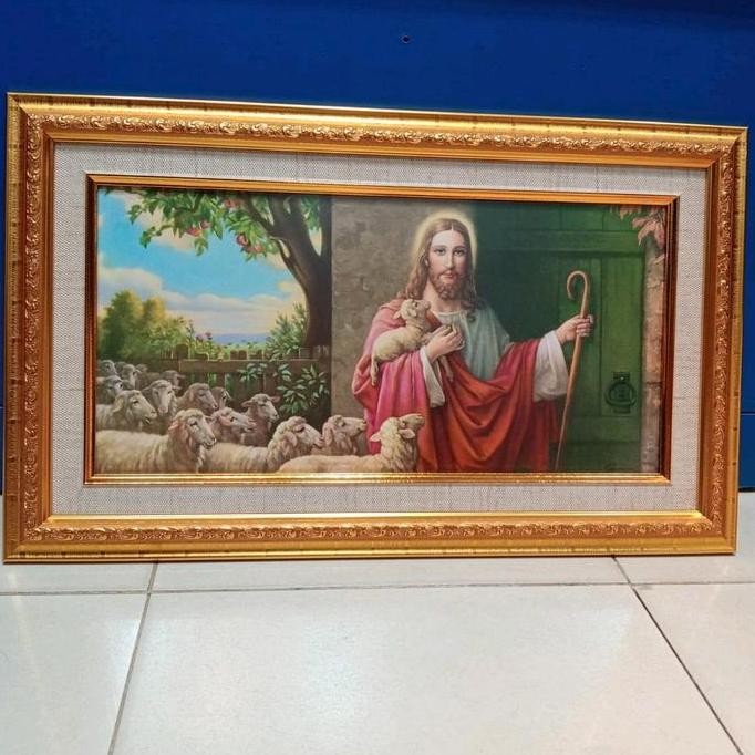 Jual Hiasan Dingding Pajangan Lukisan Rohani Kristen/Katolik 47,5x28 ...