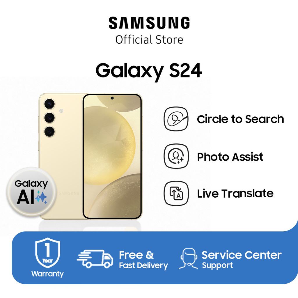 Jual Samsung Galaxy S24 8/512GB - Amber Yellow, Smartphone AI ...