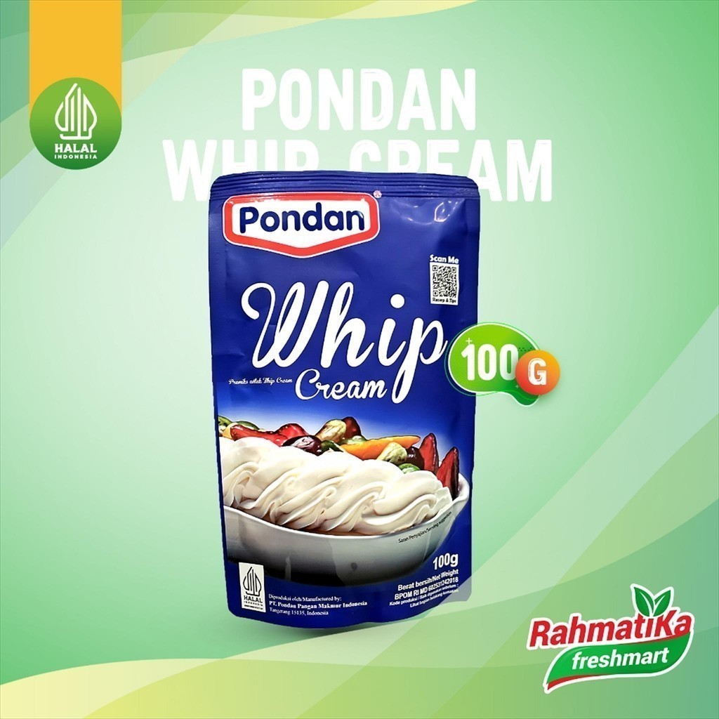 Jual Pondan Whip Cream 100 gram | Shopee Indonesia