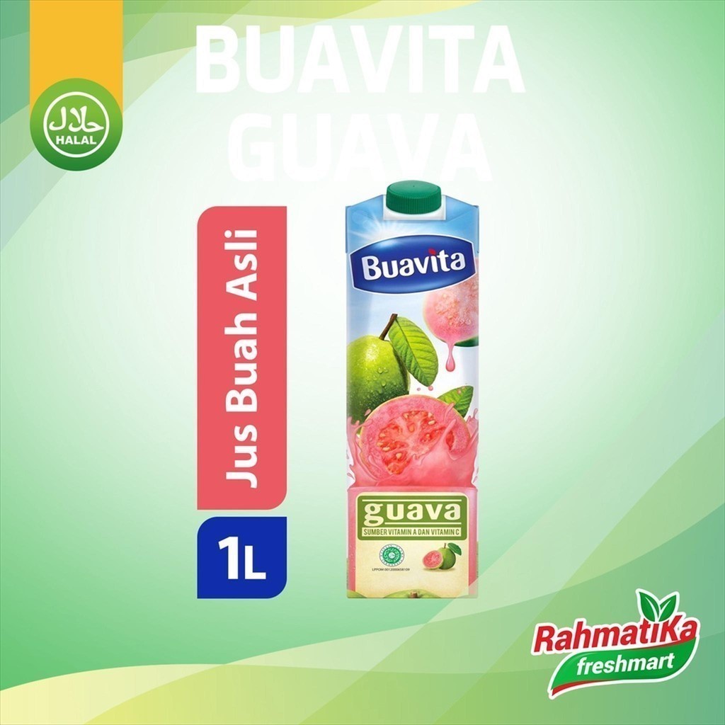 Jual Buavita Guava - Jus Buah Jambu 1 Liter | Shopee Indonesia