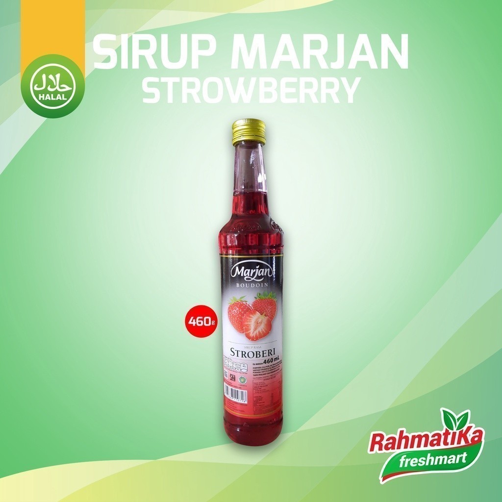 Jual Sirup Marjan Stroberi / Syrup Marjan Rasa Strawberry 460 ml ...