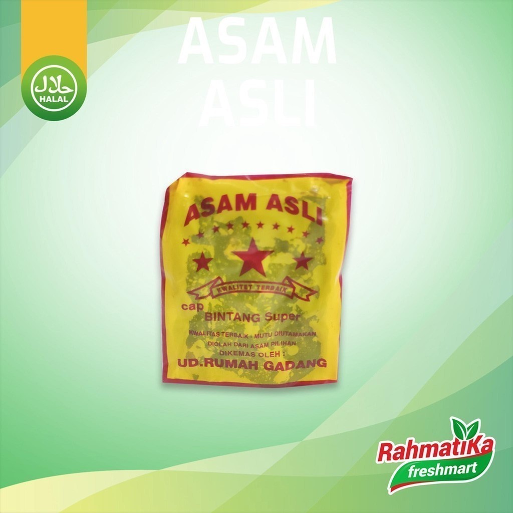 Jual Asam Jawa Asli / Asem Jawa Asli Cap Bintang 200 gr (Bumbu Dapur ...