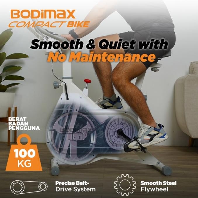 Jual BODIMAX COMPACT BIKE/ SEPEDA STATIS/ SPINNING BIKE/ ALAT GYM/ FITNESS GLM | Shopee Indonesia