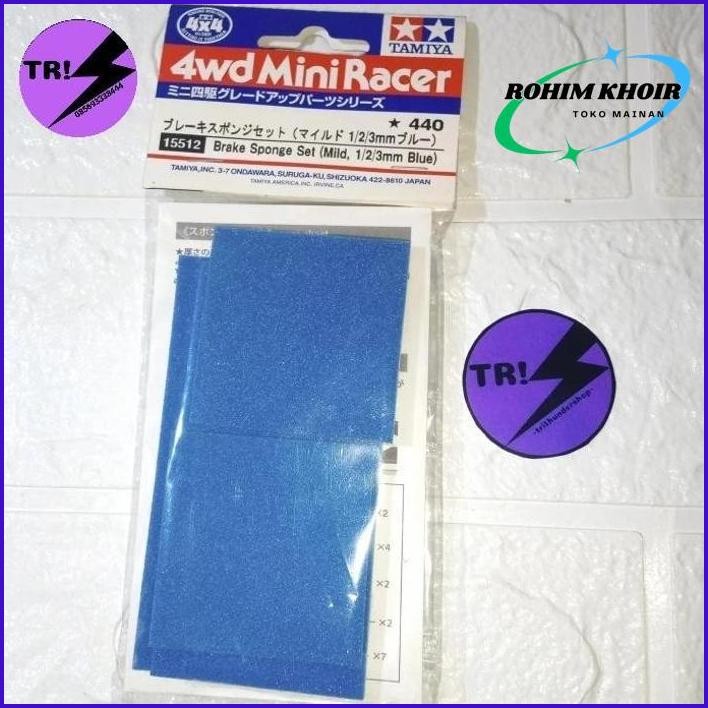 Jual NEW..!! BRAKE SPONGE SET BLUE TAMIYA 15512 REM BIRU 1MM 2MM 3MM ...