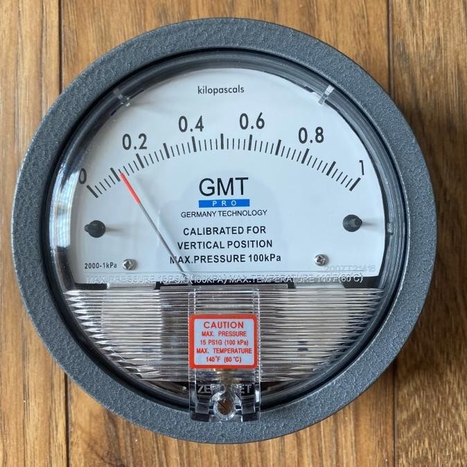 Jual GMT Magnehelic Pressure Gauge 1000 Pascal (1KPA) | Shopee Indonesia