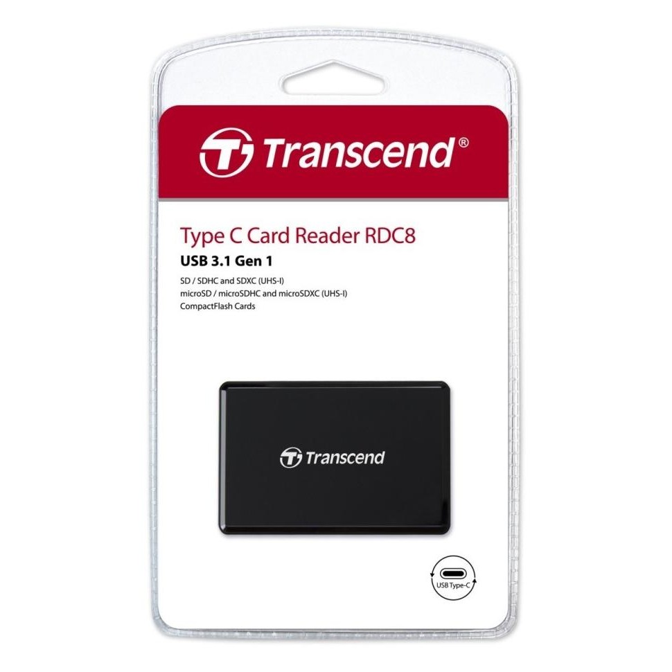 Jual Transcend Rdc8 Card Reader All-In-1 Multi Usb Type C Co | Shopee ...
